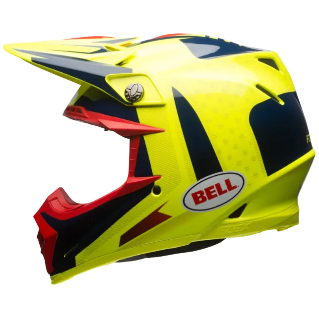 Bell Moto-9S Flex Vice Blue/Yellow Motocross Helmet – SGI