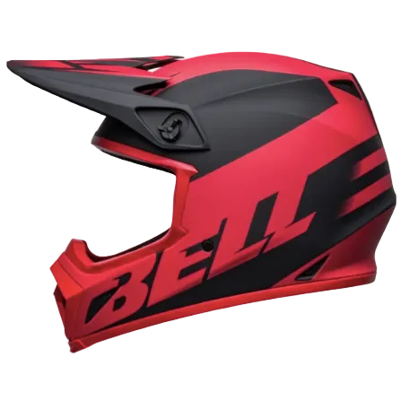 Bell MX-9 MIPS Disrupt Matte Black/Red Motocross Helmet – SGI