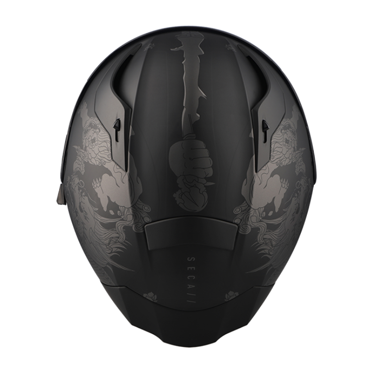 SGI Seca Katana Black/Gun-Metal Motorbike Helmet | Helmets South Africa