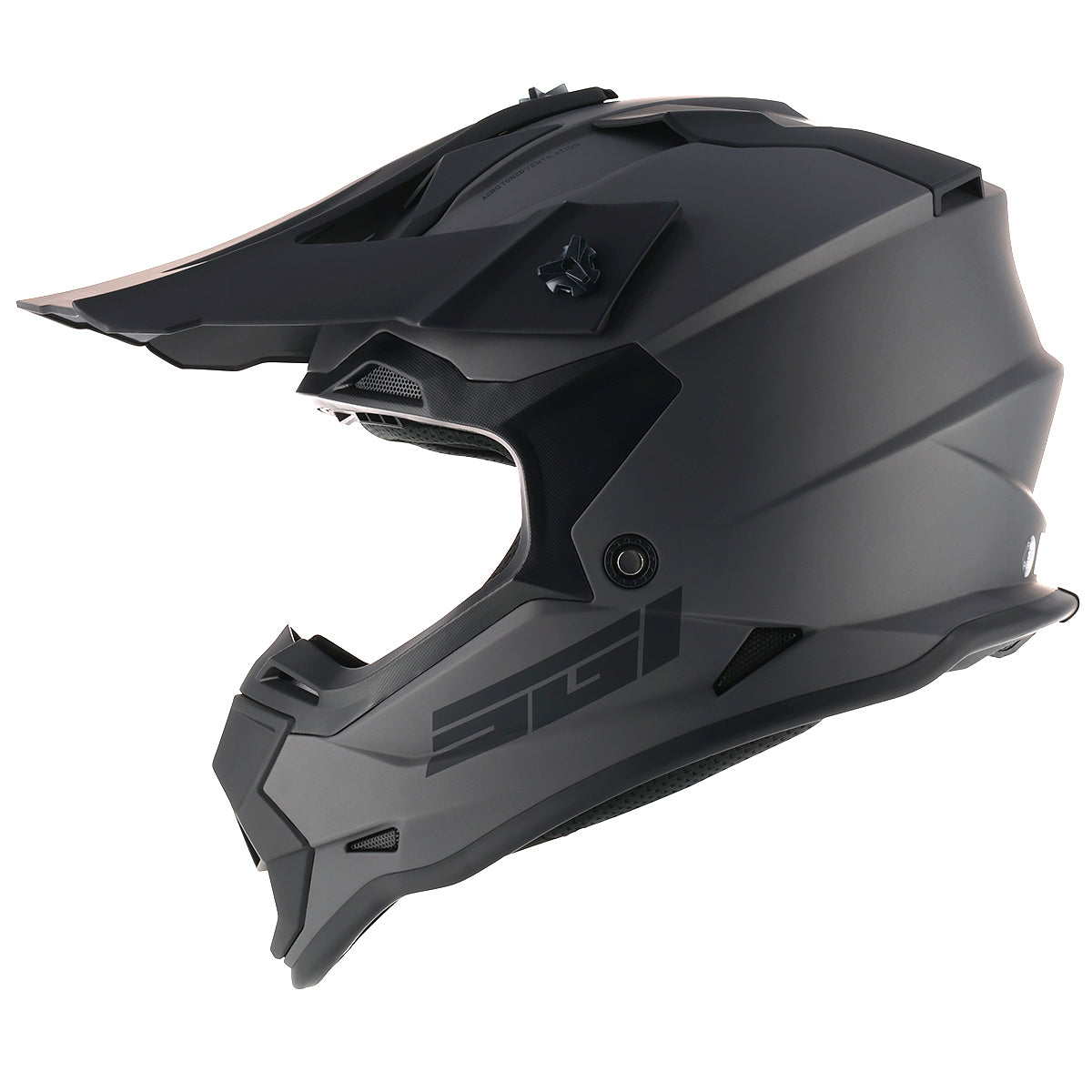 SGI Rapid Youth MX Gun-Metal Motocross Helmet | Kids Helmets