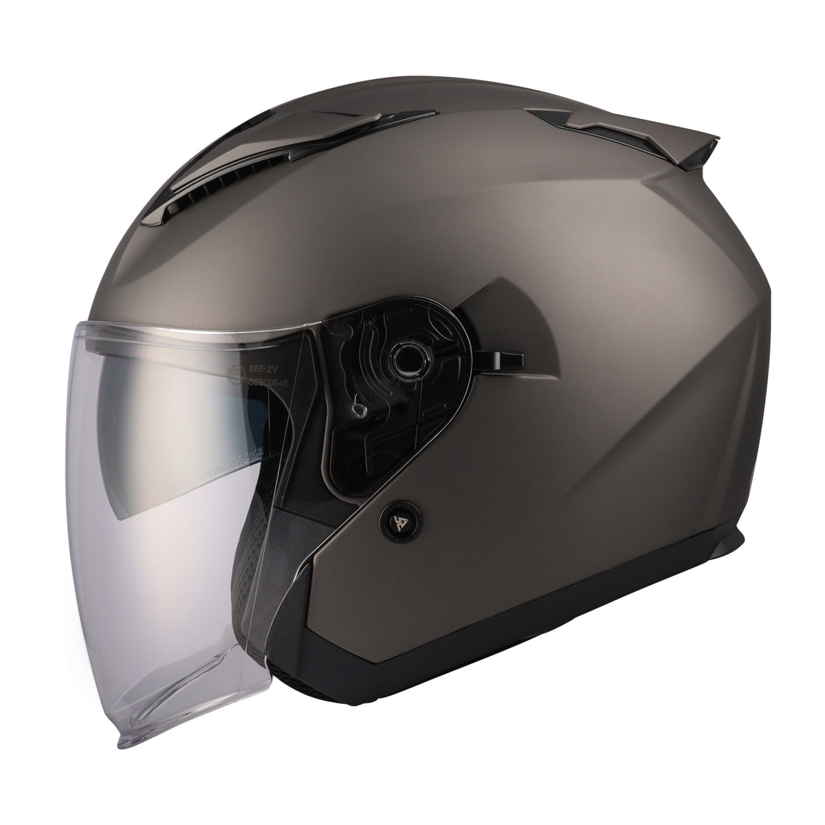 SGI Revo Matt Titanium Open Face Motorcycle Helmet | Biker Helmets RSA