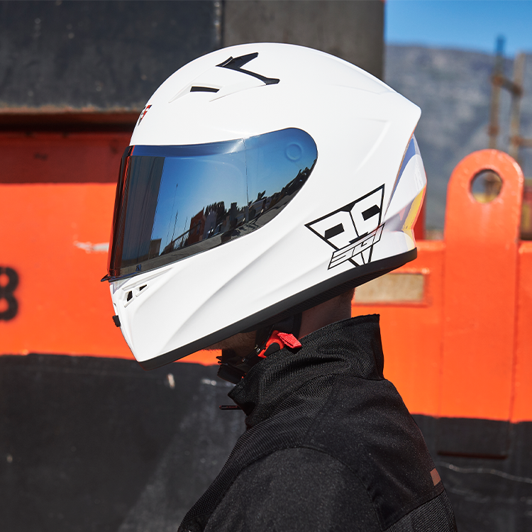 SGI Tyro White Motorcycle Helmet | Helmets South Africa