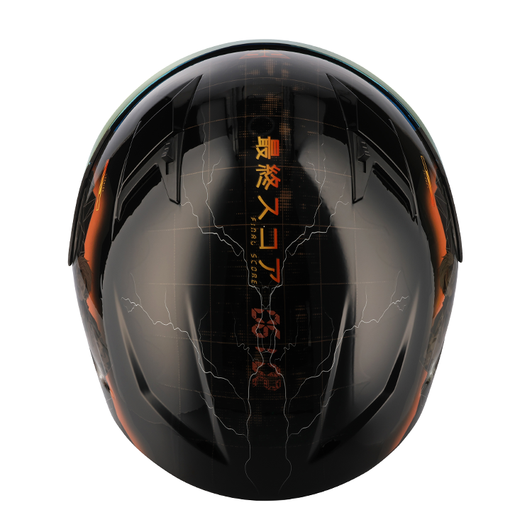 SGI Tyro Void Charcoal/Orange Motorcycle Helmet | Helmets South Africa
