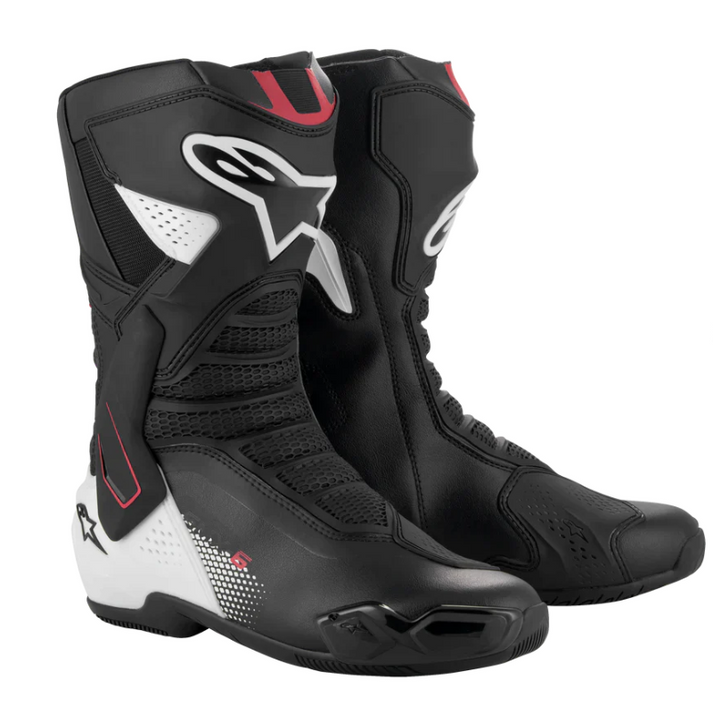 Alpinestars SMX-6 V3 Black/White/Red Motorcycle Boots – SGI