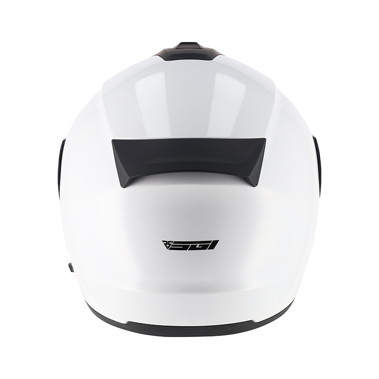 SGI Fusion 2.0 Gloss White Flip Up Motorcycle Helmet | Bike Helmets
